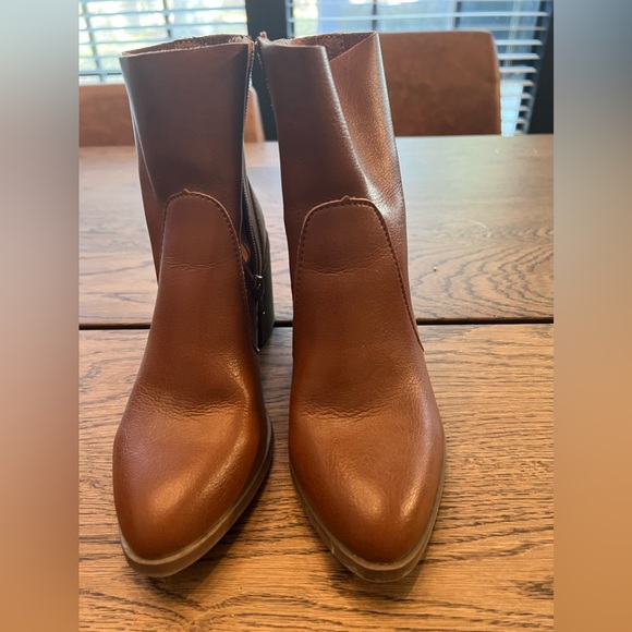 Universal Thread | Shoes | Universal Thread Cognac Faux Leather Boots ...